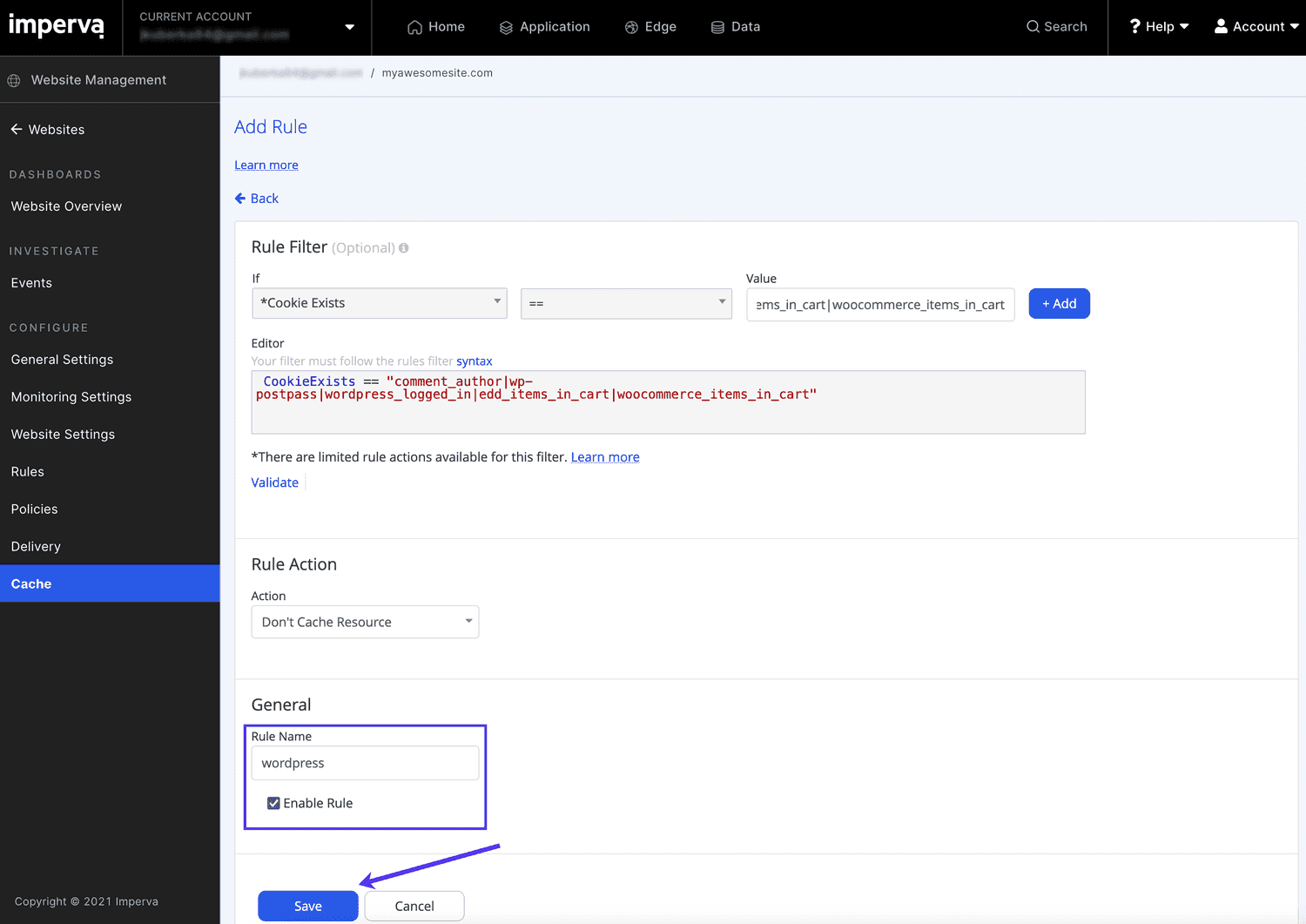 CDN - Imperva CDN - Kinsta® Docs