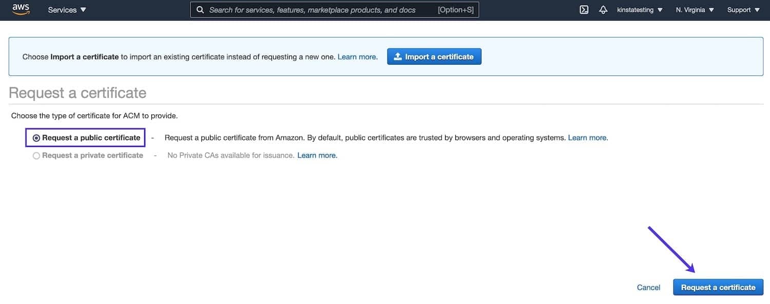 CDN - Amazon CloudFront - Kinsta® Docs