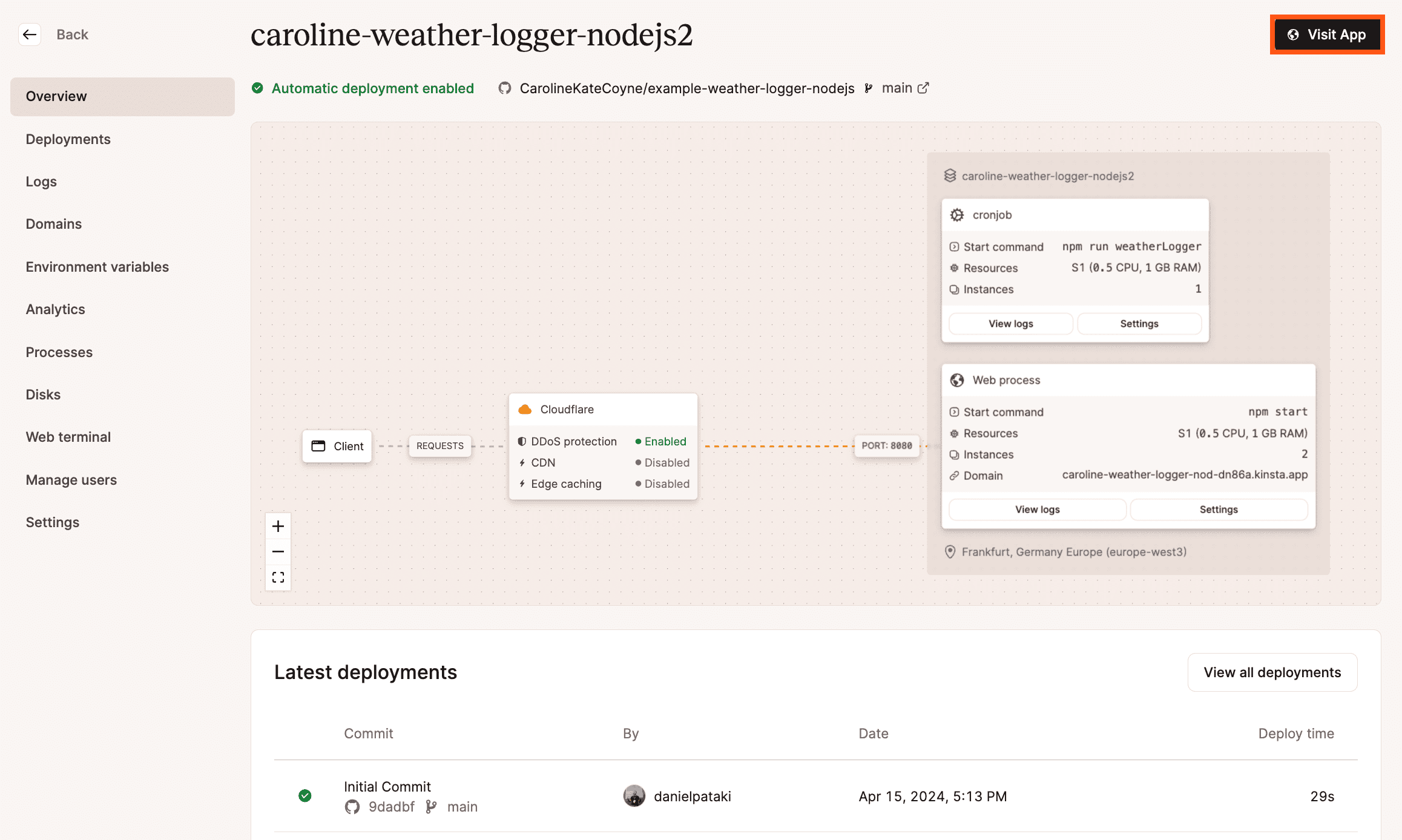Get Started - Add Application - Kinsta® Docs