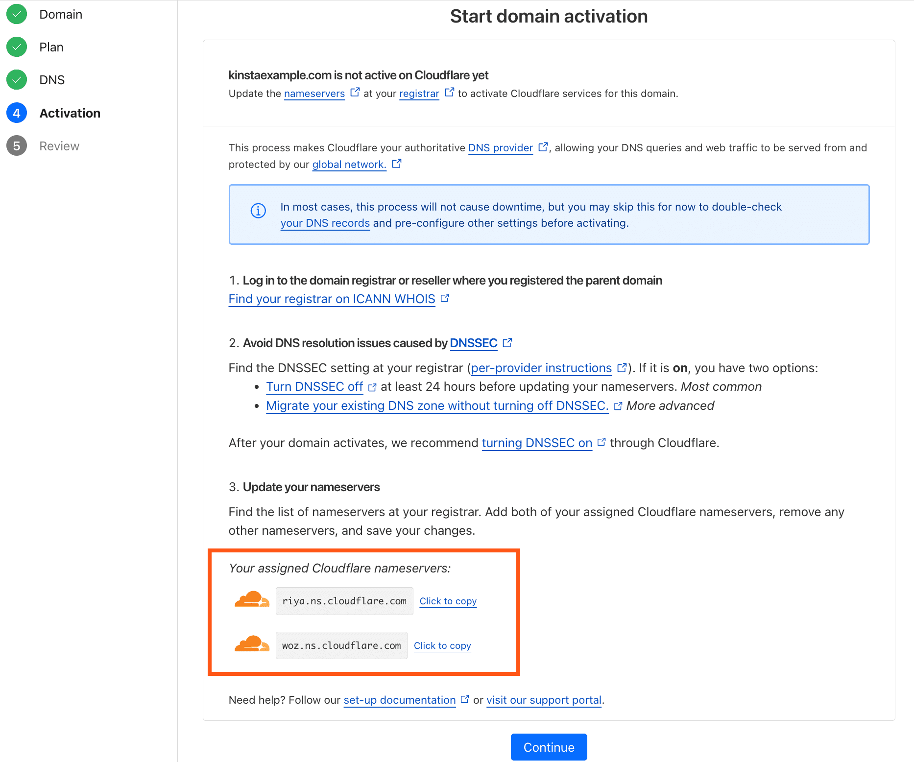 CDN - Cloudflare - Kinsta® Docs