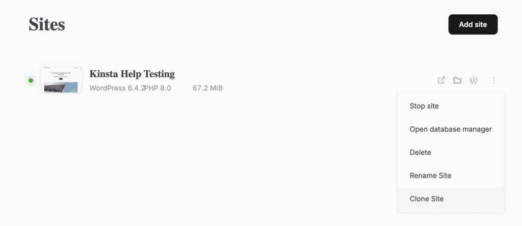 Create a Site - Kinsta®