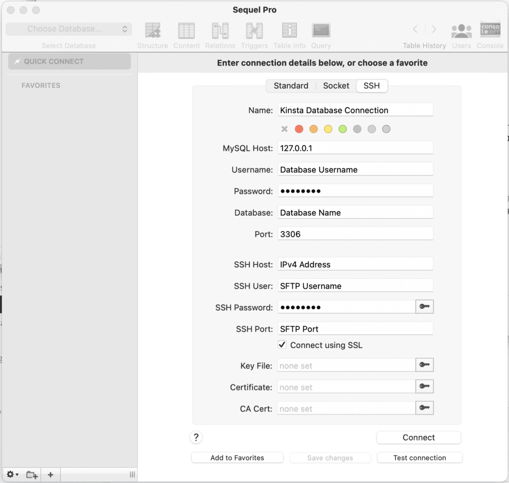 Database Management - Database Access - Kinsta® Docs