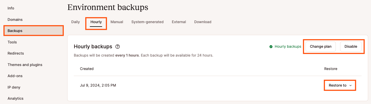 WordPress Hosting - Backups - Kinsta® Docs