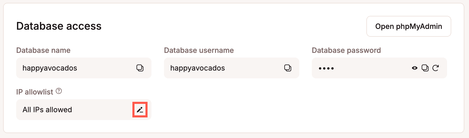 Database Management - Database Access - Kinsta® Docs