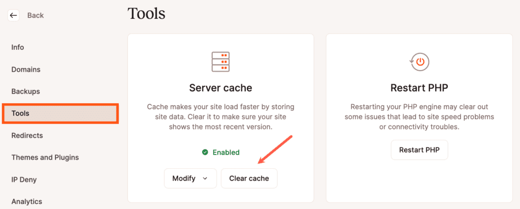 WordPress Hosting - Caching - Kinsta® Docs
