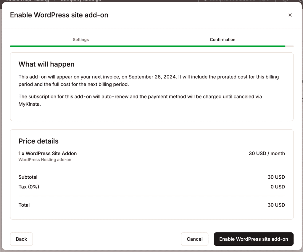Billing - WordPress Hosting Plans - Kinsta® Docs