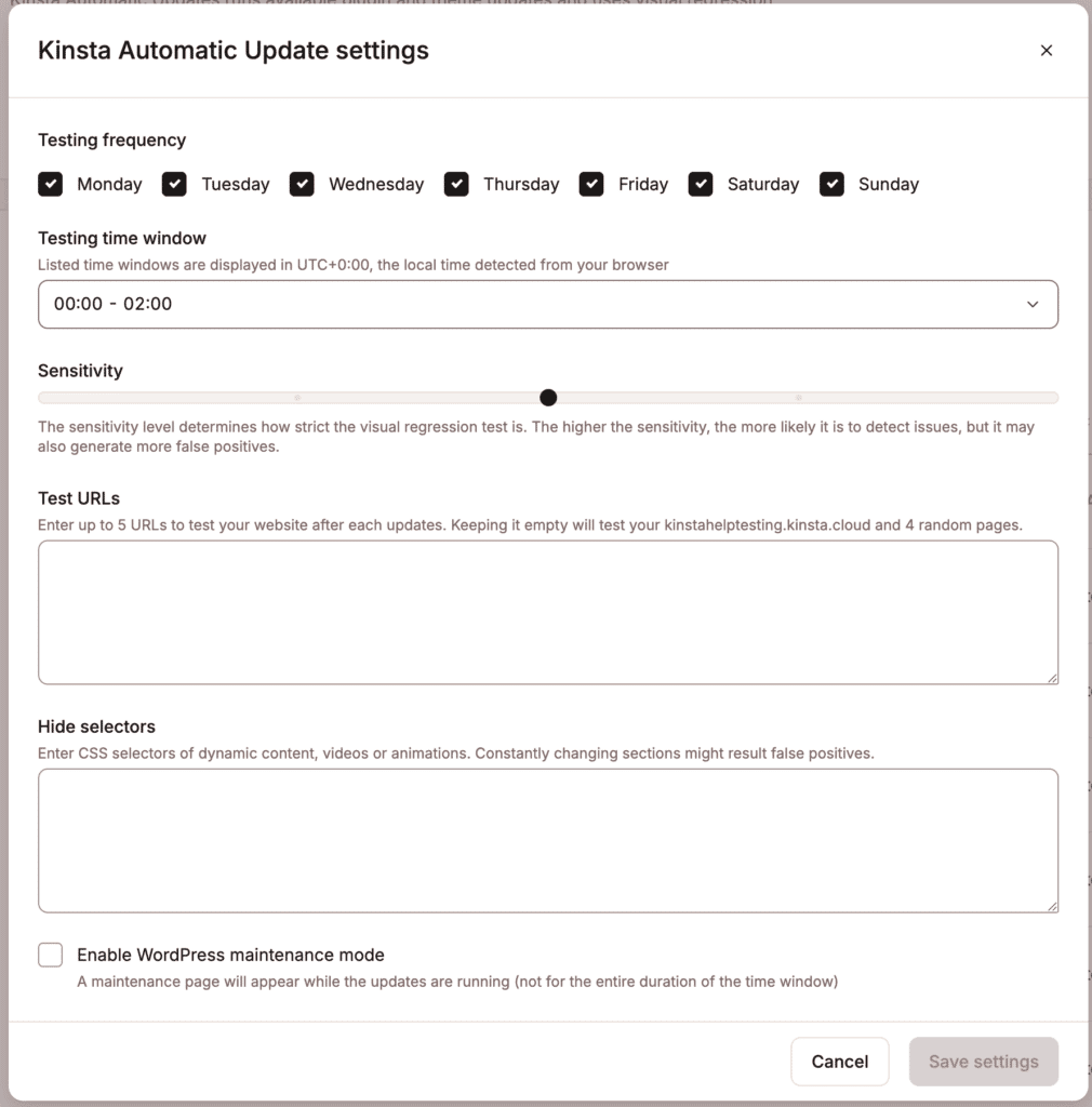 Plugins and Themes - Automatic Updates - Kinsta® Docs