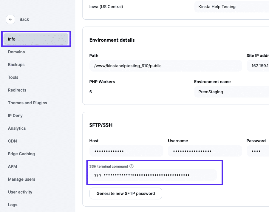WordPress Hosting - SSH - Kinsta® Docs