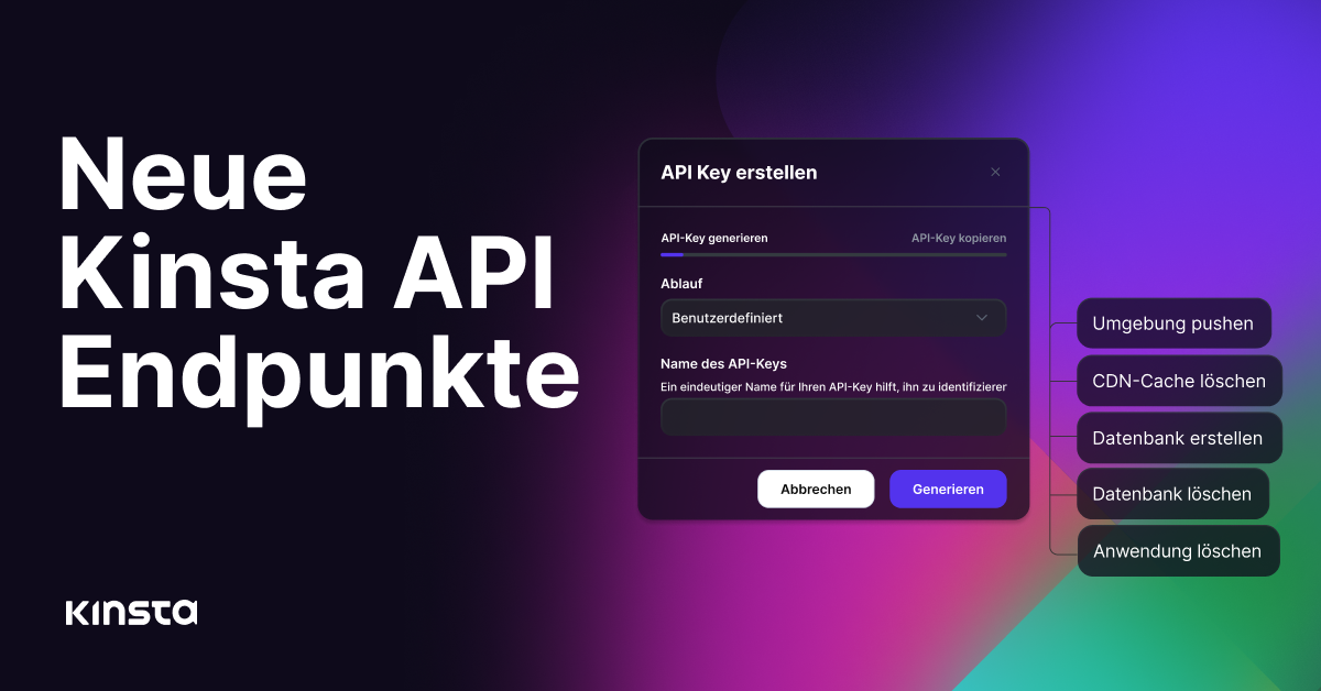 Einführung neuer Kinsta-API-Endpunkte - Kinsta®