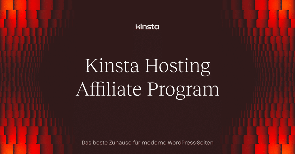 Kinsta® Hosting Partnerprogramm