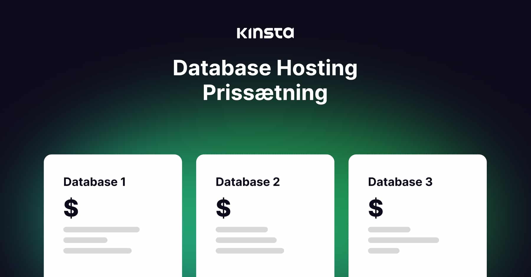Priser på Database Hosting - Kinsta®