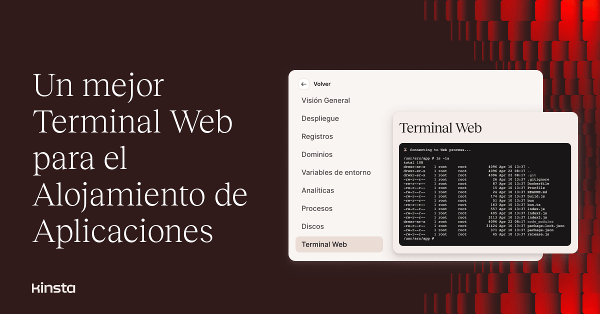 Un Terminal Web mejorado para aplicaciones te lleva más rápido a la línea de comandos - Kinsta®