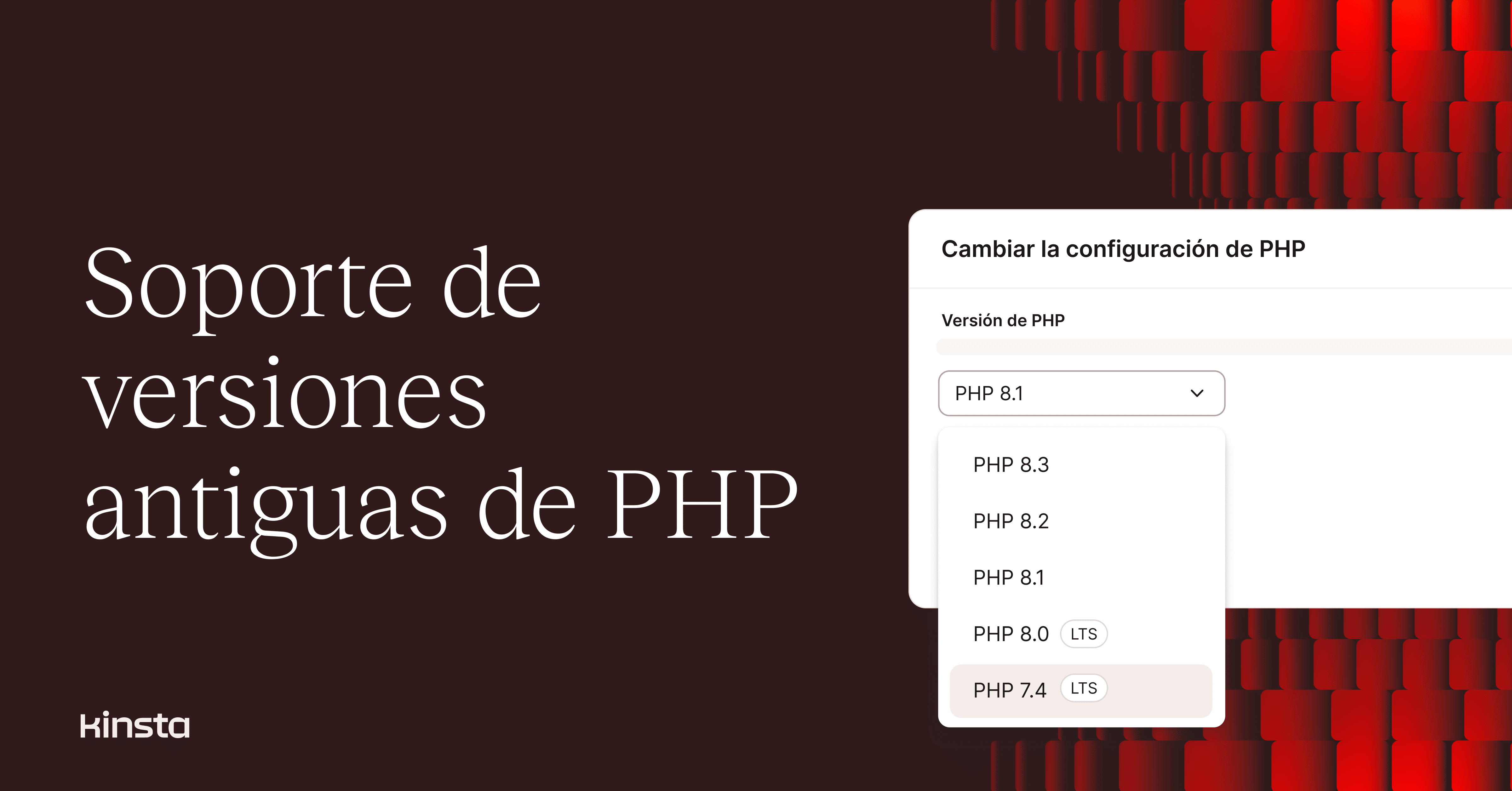 Kinsta ahora soporta las versiones PHP 7.4 y 8.0 que han llegado al ...
