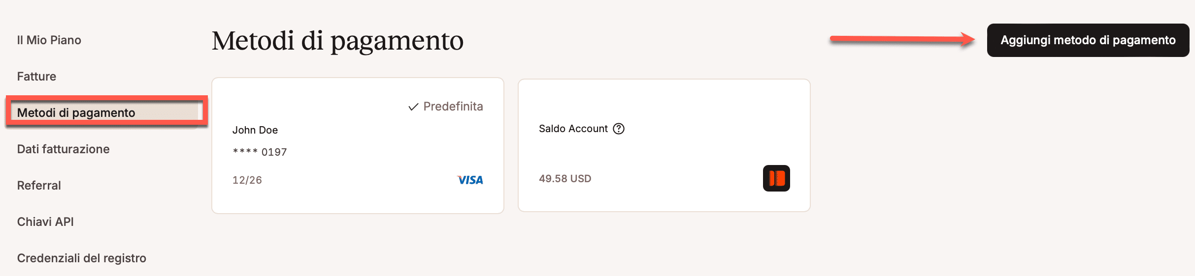 Fatturazione - Pagamenti - Kinsta® Docs