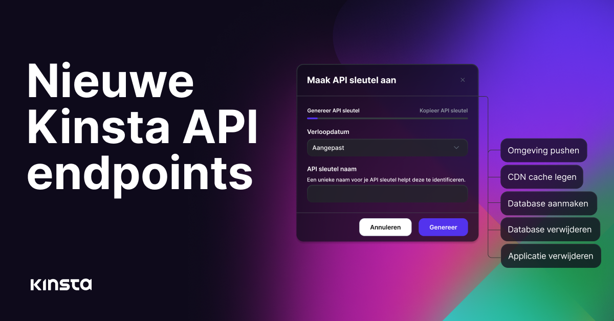 Introductie nieuwe Kinsta API endpoints - Kinsta®