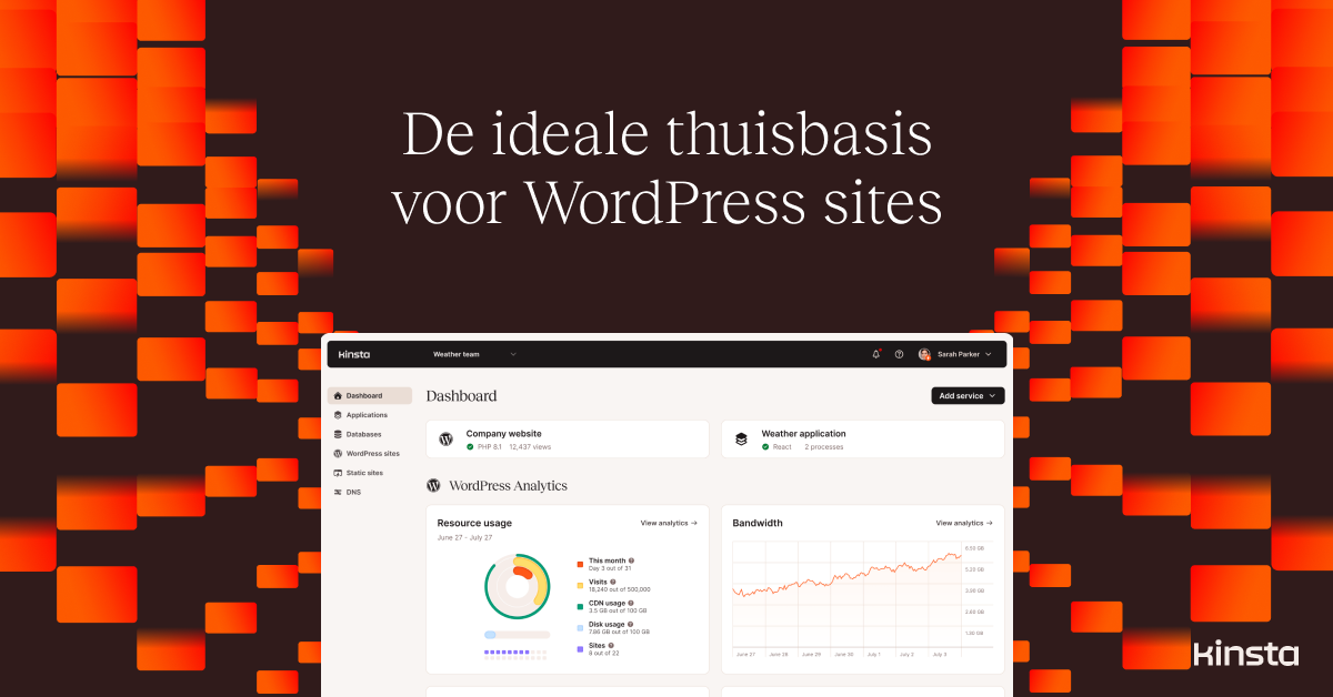 Kinsta® - De ideale thuisbasis voor WordPress sites