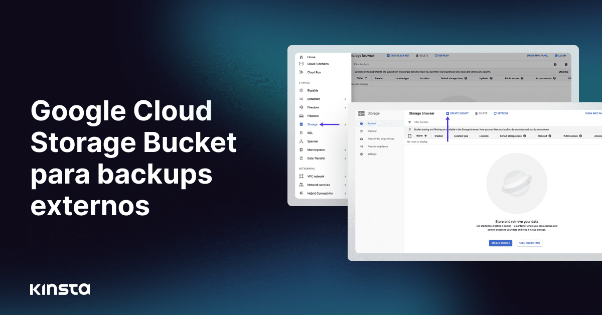 Como Configurar o Google Cloud Storage Bucket para Backups Externos