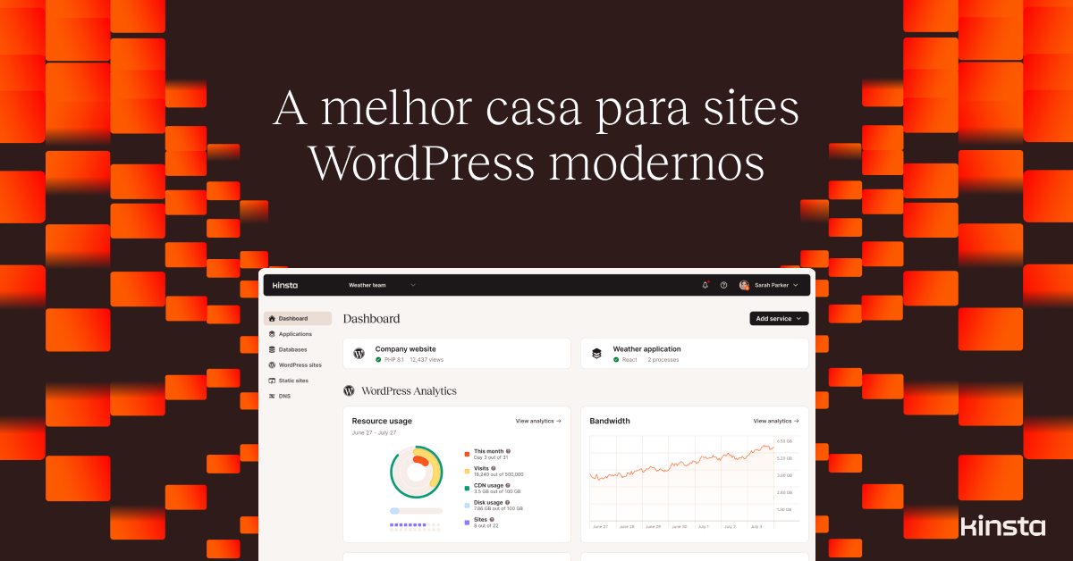 Kinsta® - A melhor casa para sites WordPress modernos