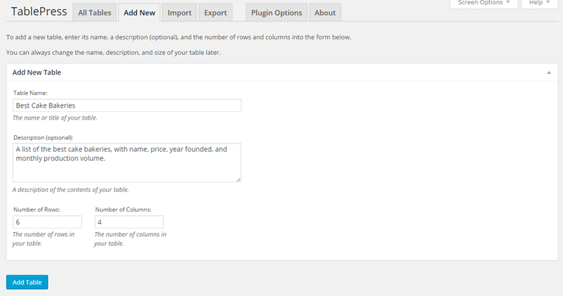 How to Create Tables in WordPress with TablePress