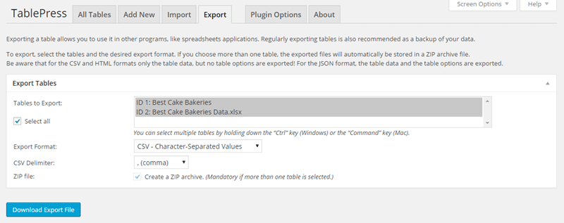How to Create Tables in WordPress with TablePress