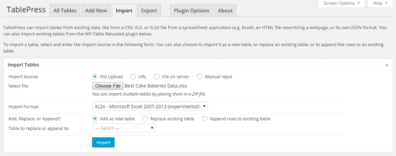 How to Create Tables in WordPress with TablePress