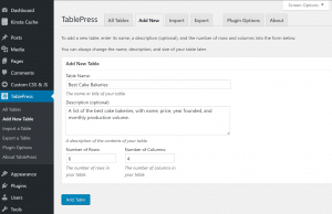 How to Easily Create Tables in WordPress with TablePress