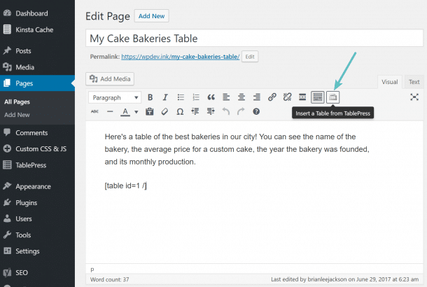 How to Easily Create Tables in WordPress with TablePress