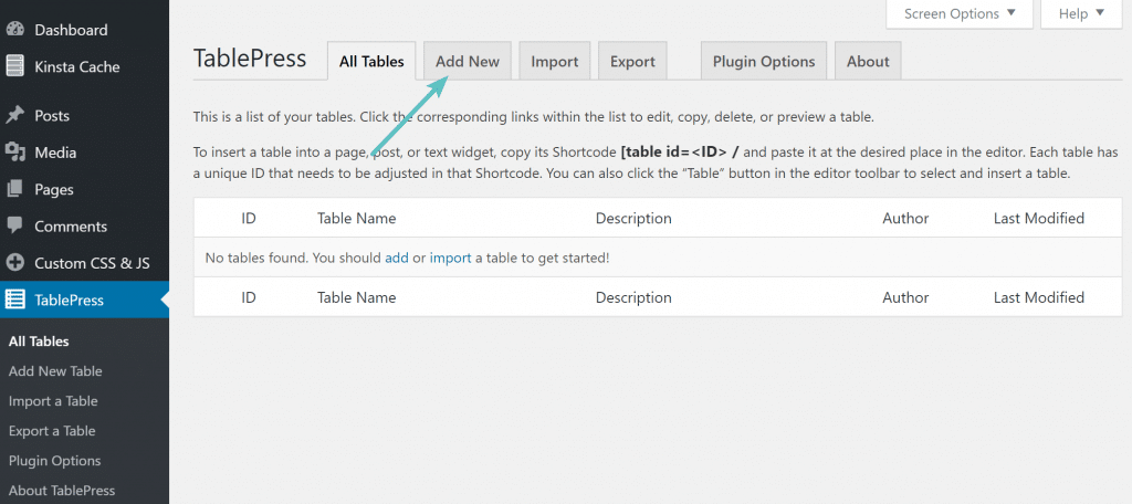 How to Easily Create Tables in WordPress with TablePress