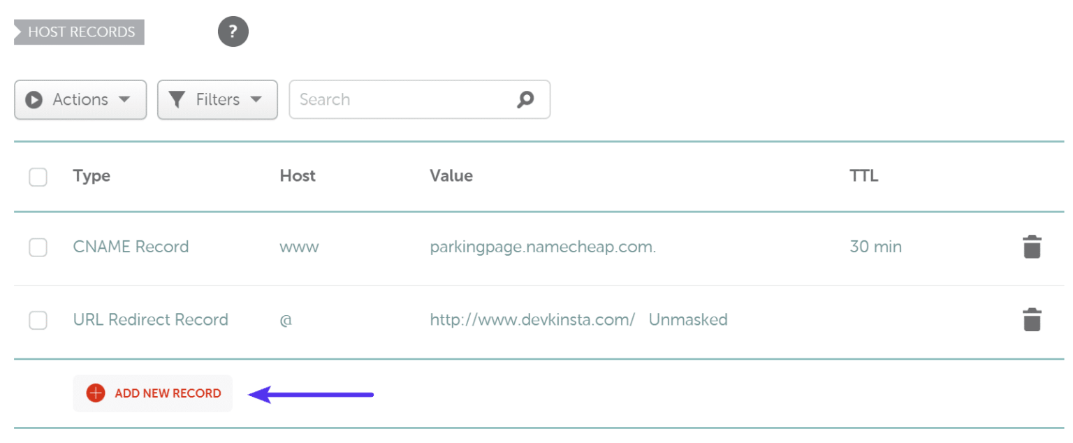 How to Add A Record with Namecheap (Kinsta)