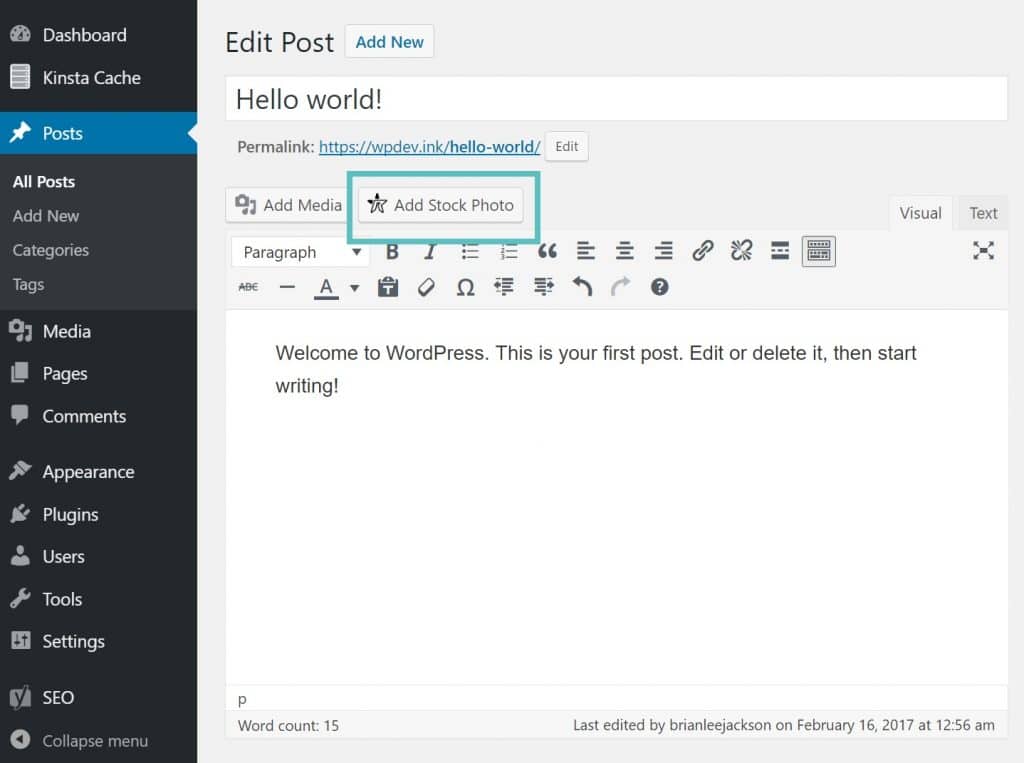 How to Find and Add Stock Photos Without Leaving WordPress