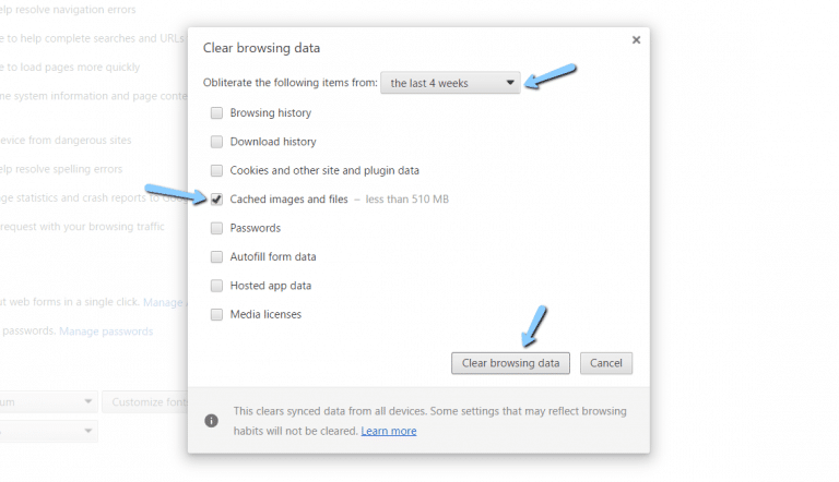 How to clear cache - ClassFit