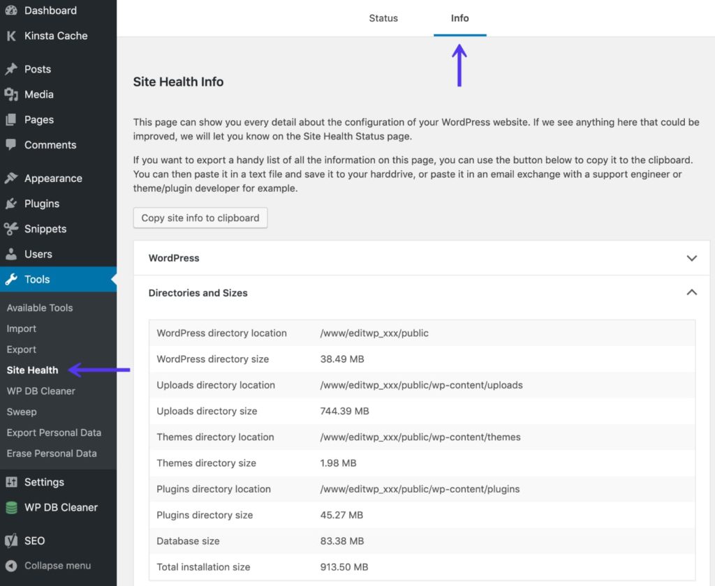 8 Easy Ways to Check Disk Usage in WordPress (Find Large Files & Data)