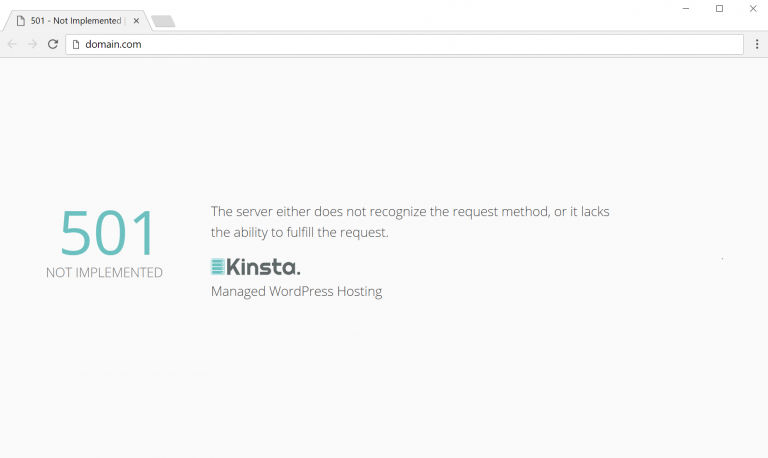 How to Fix the HTTP 501 Not Implemented Error