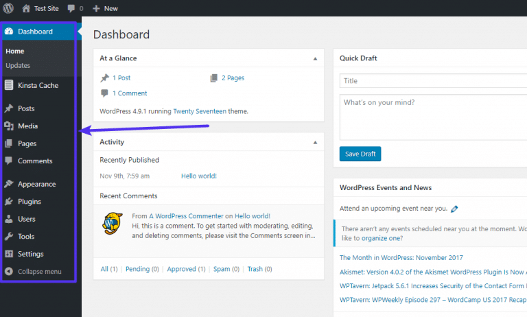 What Is the WordPress Admin Dashboard? (Overview and Tips)