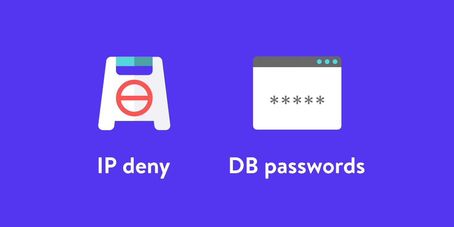 New IP Deny Tool and One-Click Database Password Changes