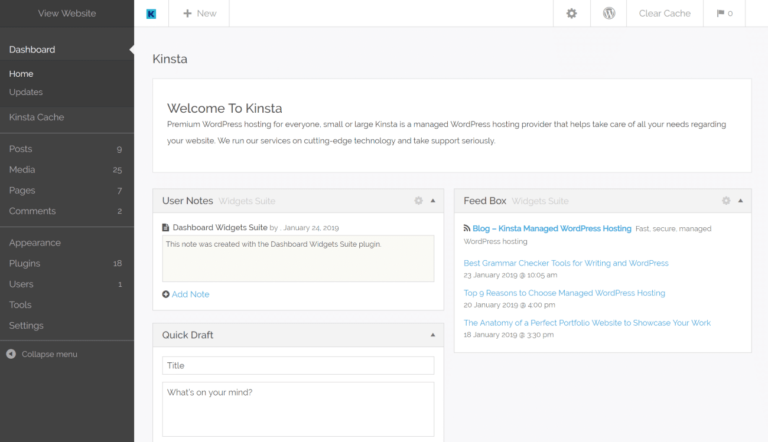 How to Create a WordPress Custom Dashboard for Yourself or Clients