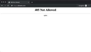 How to Fix the HTTP 405 Method Not Allowed Error