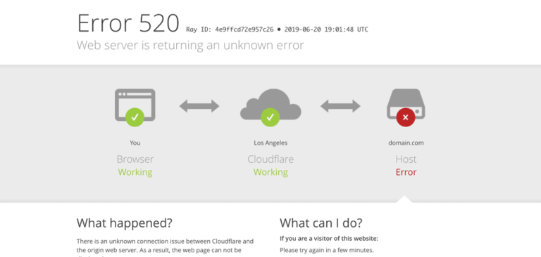 How to Fix "Error 520: Web Server Is Returning an Unknown Error"