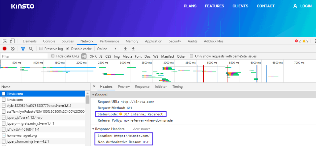 What is the HTTP 307 Temporary Redirect Status Code - Kinsta®