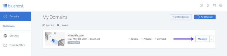 How to Add an A Record and CNAME at Bluehost