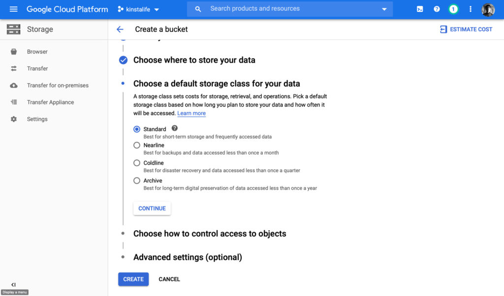 How To Set Up a Google Cloud Storage Bucket for External Backups