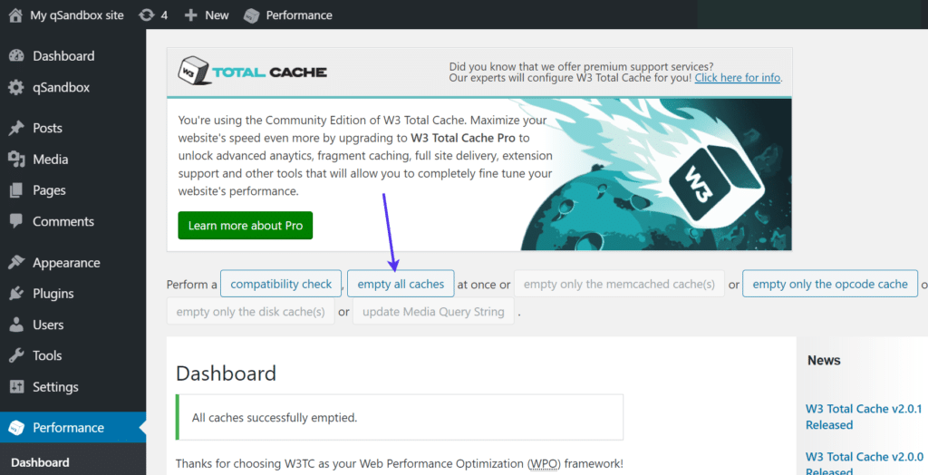 How to Clear WordPress Cache On Your Site