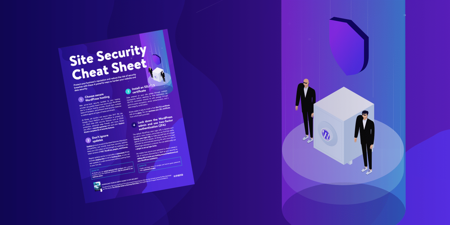 Site Security Cheat Sheet - Kinsta®