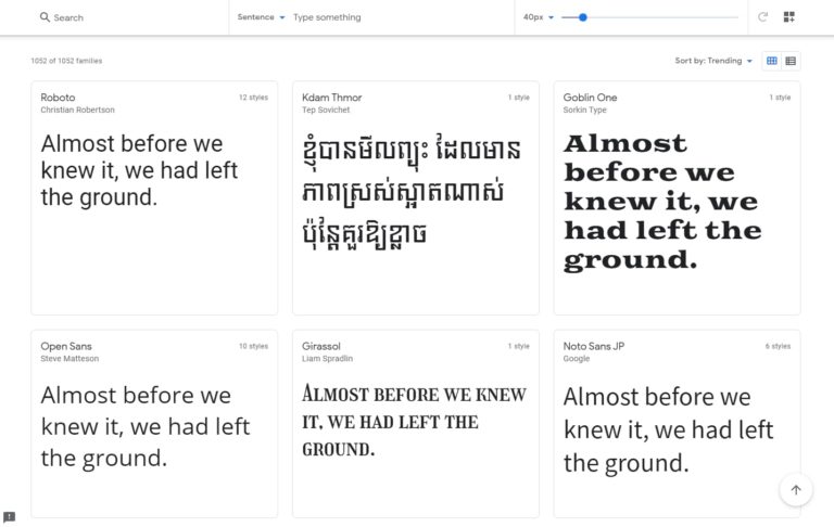 15 Best Google Fonts by the Numbers in 2026