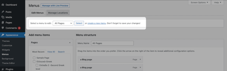An In-Depth Guide to Create and Customize a WordPress Menu