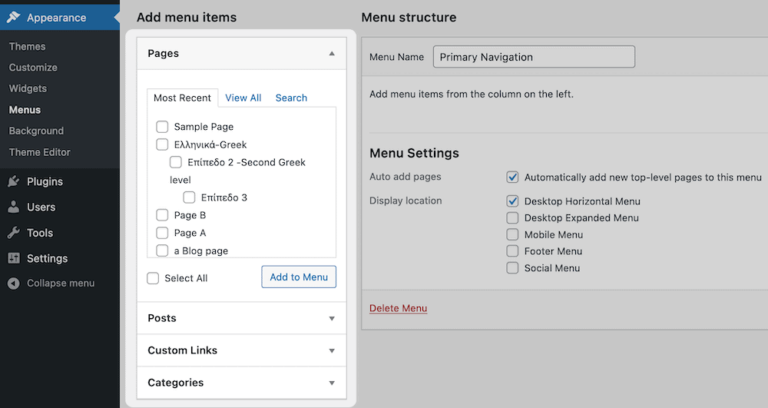 An In-Depth Guide to Create and Customize a WordPress Menu