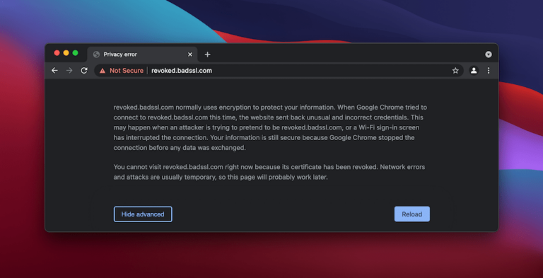 How to Fix the NET::ERR_CERT_REVOKED Error