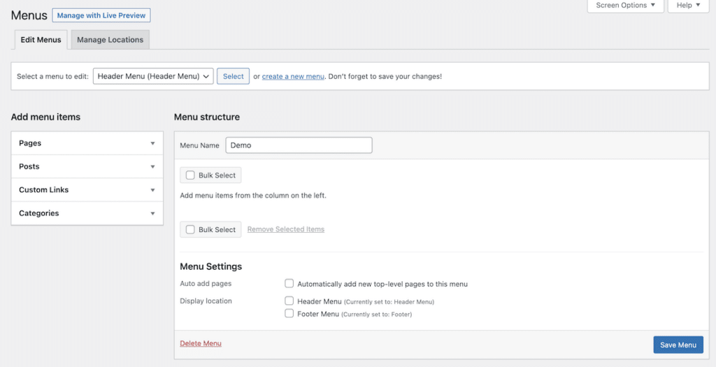 An In-Depth Guide to Create and Customize a WordPress Menu