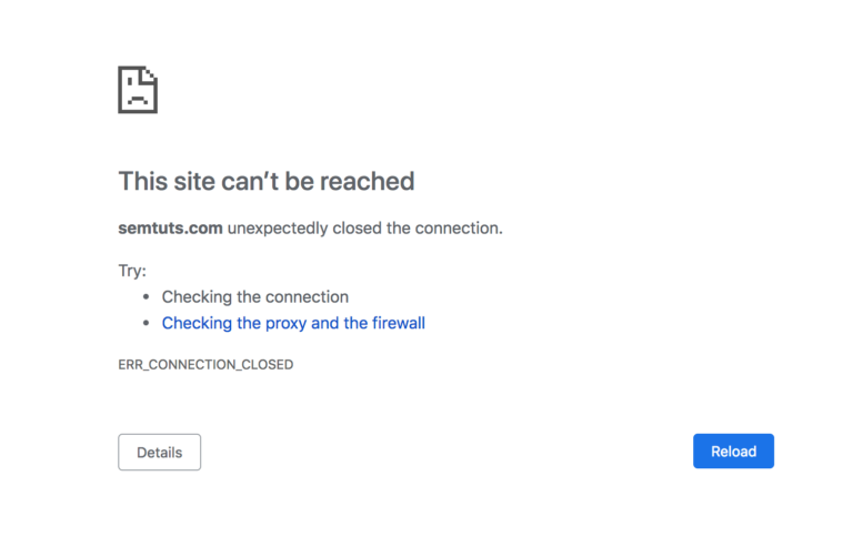 How To Fix "ERR_CONNECTION_CLOSED" in Chrome