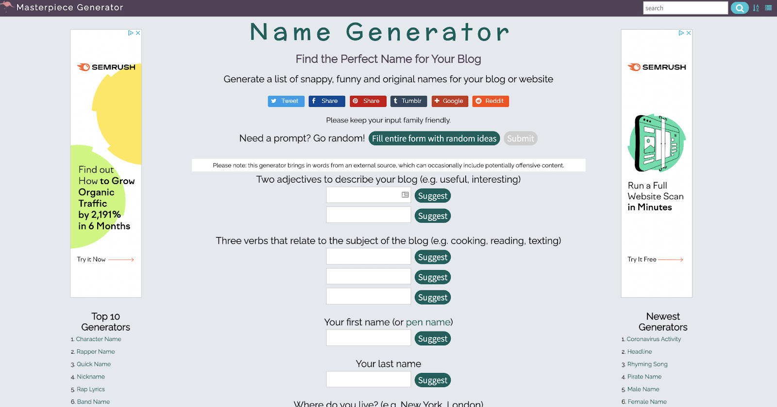 Blog Name Ideas The Ultimate Guide To Picking An Effective Blog Name